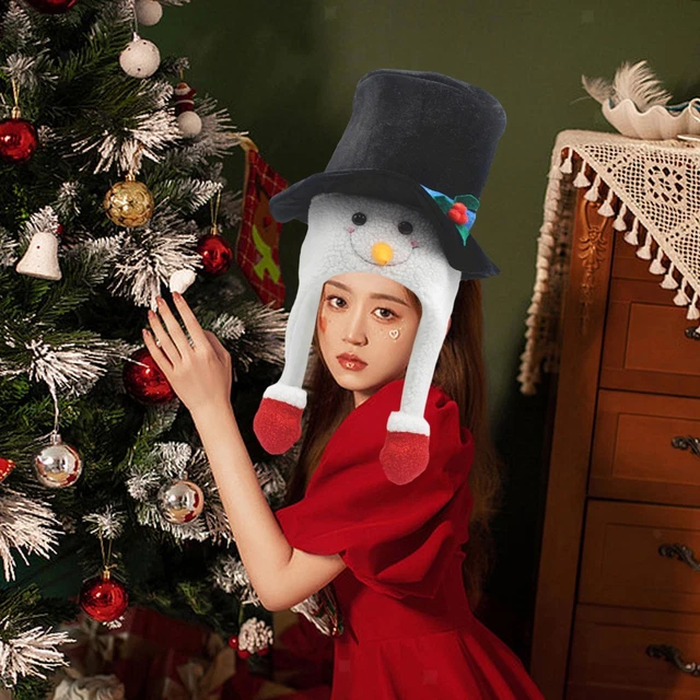 SNOWMAN HAT PROP Cap Decorative Costume Accessories Winter Men Women ...