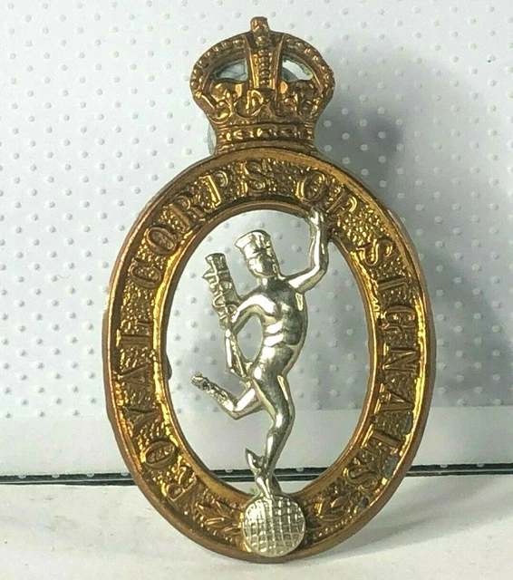 WW2 ROYAL ARMY Service Corps collar badge 41 x 25 mm 2 lugs Gilt EUR 12 ...