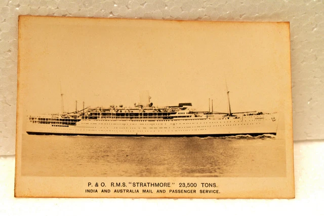 CARTE POSTALE ANCIENNE P&O RMS Strathmore des années 1930 - 23 500 ...