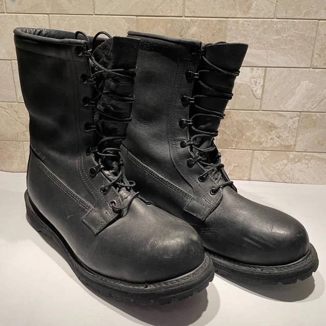 ROCKY MENS 13.5R Insulated Leather Combat Military Boots Black Lace Up ...