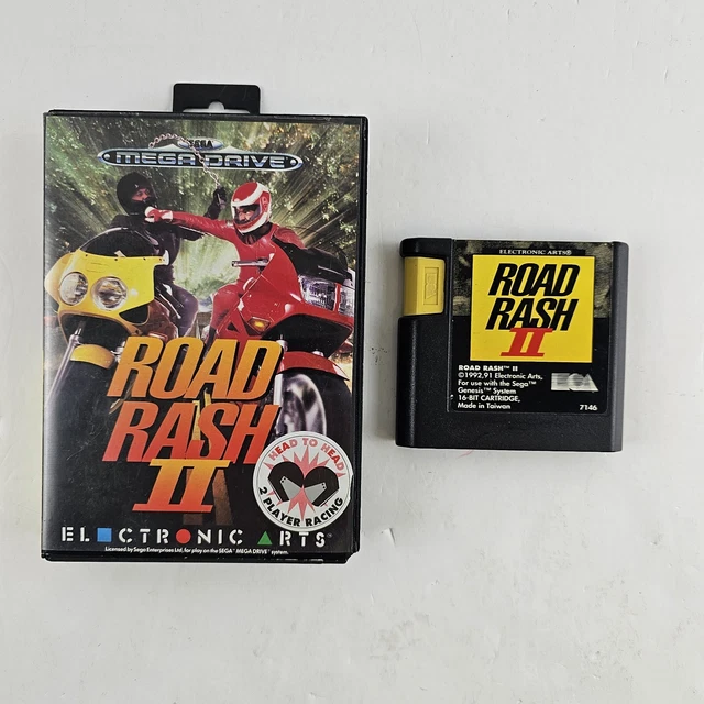 ROAD RASH II 2 Sega Mega Drive boxed no manual Electronic Arts 1992 £12 ...