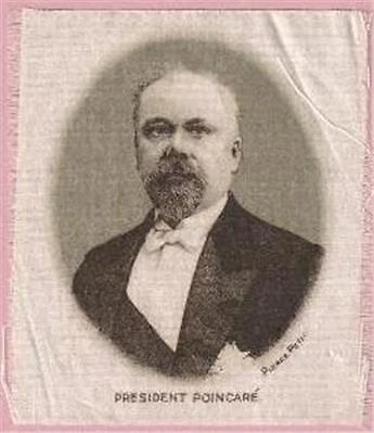 WW1 FRENCH PRESIDENT Raymond Poincare Cigarette Trade Silk £1.00 ...