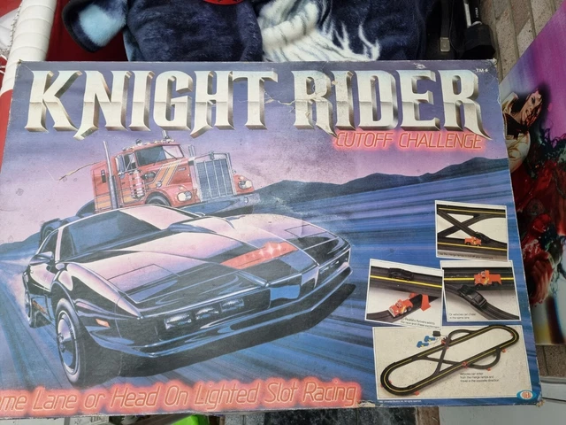 VINTAGE 1983 Knight Rider Cut Off Challenge Slot Car Race Set By Ideal ...