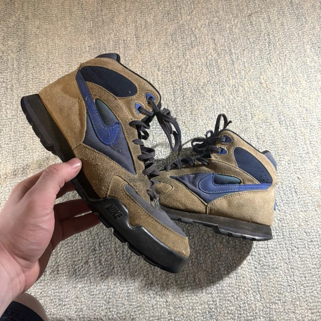 VINTAGE 90S NIKE Acg Caldera Hiking Boots Suede Men’s Sz 9 Gorpcore £54 ...