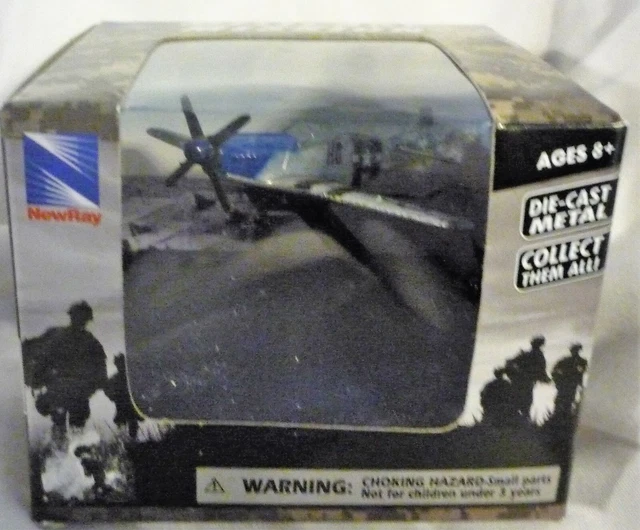 NORTH AMERICAN P-51D Mustang Fighter Plane 1:160 Scale Model From New Ray Toys £15.89 - PicClick UK