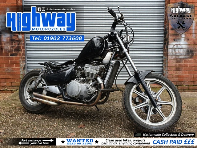 1991 KAWASAKI EN500 Custom Bobber Chopper Running Project Bike £599.99 ...