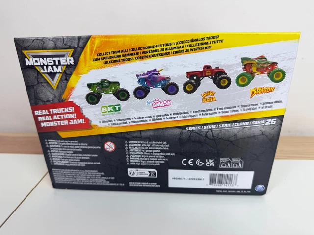 MONSTER JAM OFFICIAL Grave Digger Monster Truck 1:24 Scale Series 26 ...