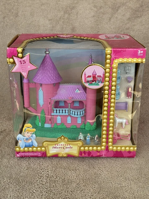 DISNEY STORE CINDERELLA Princess Micro Castle Playset Rare Hard To Find ...
