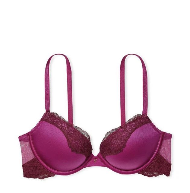 VICTORIAS SECRET VERY Sexy Push Up Bra Size 34C-Raspberry £47.81 ...