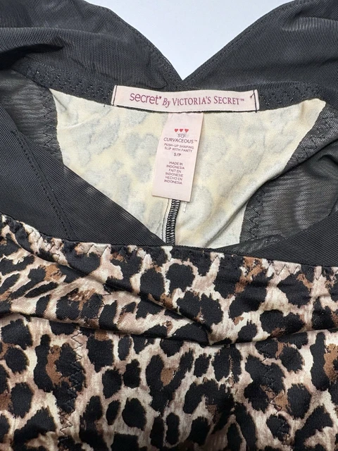 VICTORIAS SECRET SO CURVACEOUS Push UP Shaping Slip With Panty Animal ...