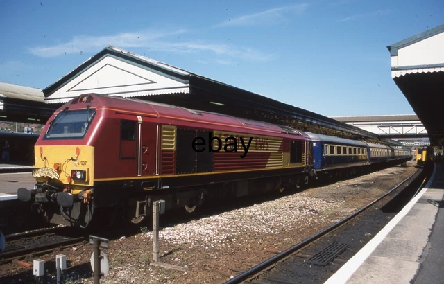 35MM RAILWAY SLIDE- EWS Diesel Electric Loco Class 67. 67007 @ Exeter £ ...