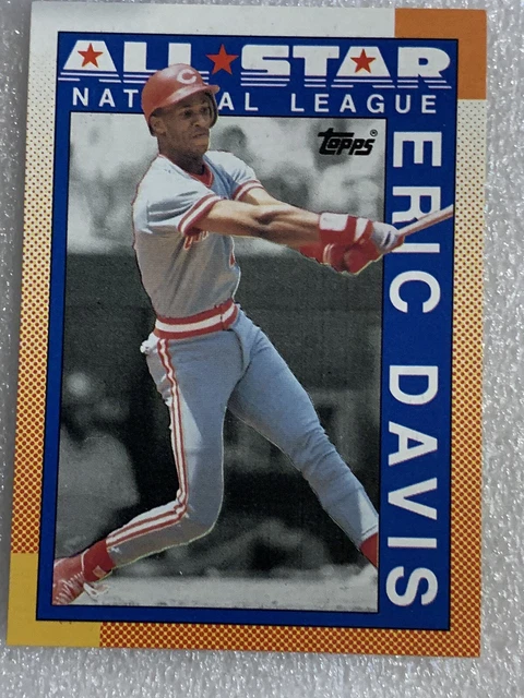 1990 TOPPS - #402 Eric Davis All Star Outfieldder MLB carte à ...