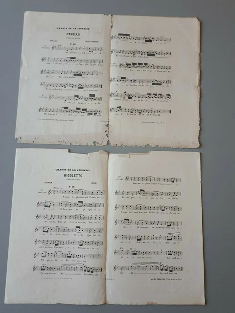 ANCIENNE PARTITION DE chansons : chants de la jeunesse / Othello et ... ANCIENNE PARTITION DE chansons : chants de la jeunesse / Othello et ...