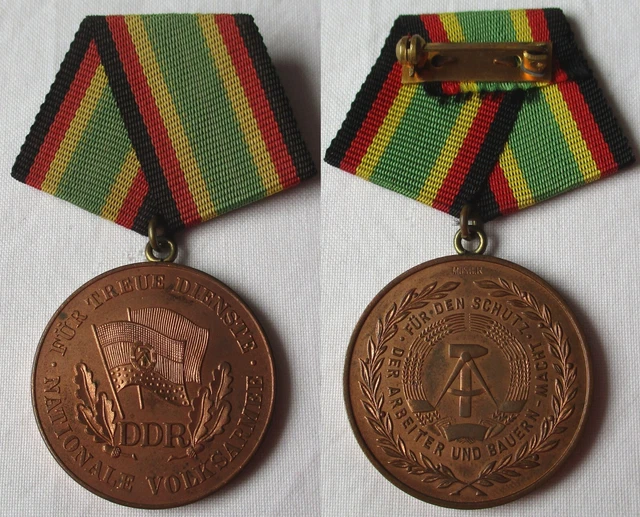 DDR MEDAILLE FÜR treue Dienste NVA Bronze MUSTER Bartel 151 (150494 ...