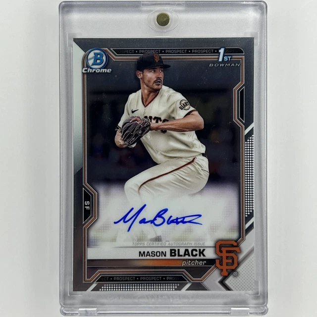 2021 BOWMAN CROMATO 1st Mason Base Nera Auto Giganti HOT ROOKIE RC ...