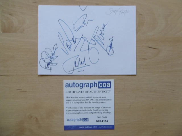 CARTOLINA VIOLA INTENSO ""Jon Lord"" originale autografo firmato 10x15 ...