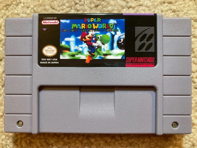 SUPER MARIO WORLD Lost Adventures Episode 1 SNES 16-Bit Game Cart NTSC ...