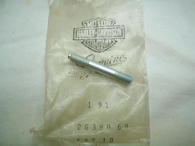 NOS CRANKCASE OIL Pump Mounting Stud 26390-68 Harley Shovelhead '68-'79 ...
