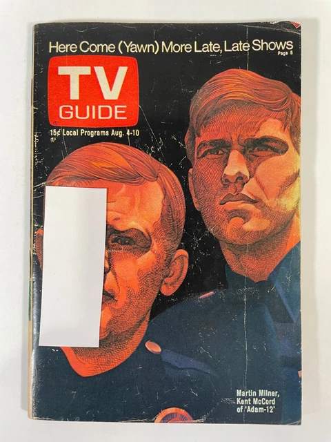 1973 TV GUIDE Adam 12 Kent McCord Martin Milner NY Metro Edition ...
