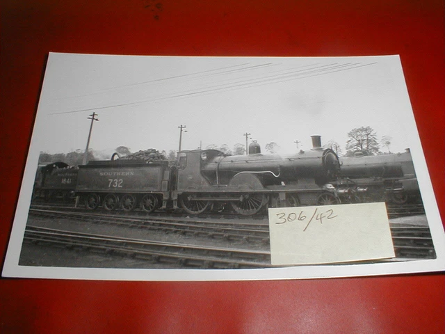 Loco Photo Lswr Sr 4 4 0 Class T9 No 732 £1 50 Picclick Uk