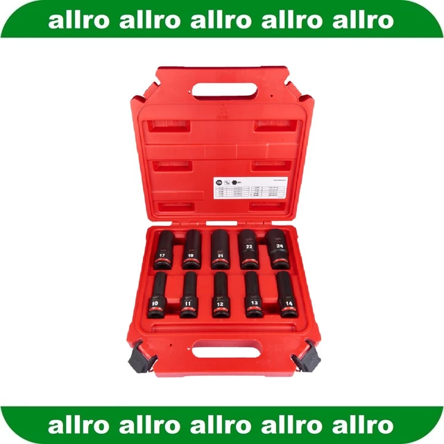 MILWAUKEE SCHLAGNUSS-SET 1/2 (10tlg.) 10-24 mm - SHOCKWAVE 4932480457 ...