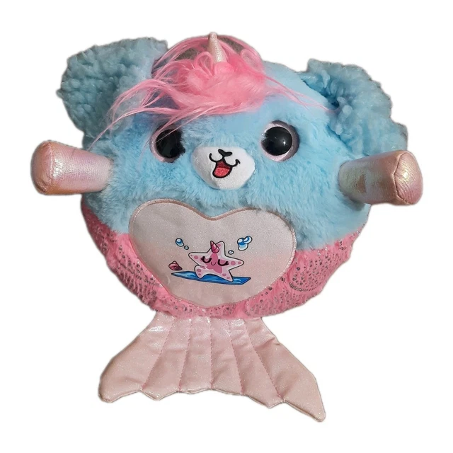 ZURU RAINBOCORNS MERMAIDCORN Series7 Blue Bear Plush Starfish Heart ...
