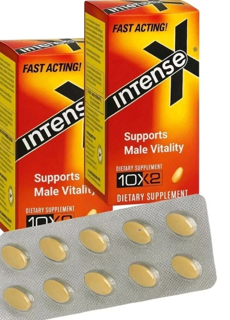 &INTENSE X YELLOW Weekender Herbal Pills 60mg Natural Support for Men ...