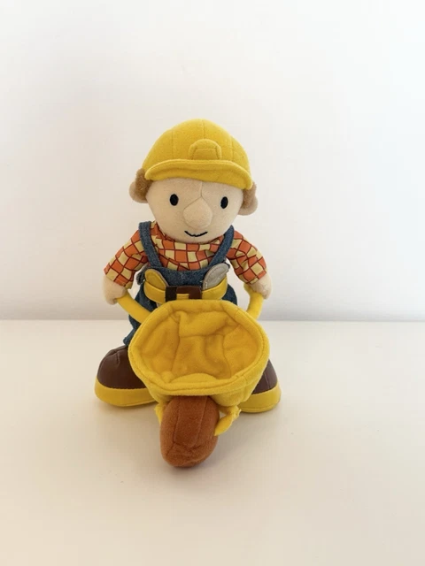 BOB THE BUILDER With Wheelbarrow Plush Soft Toy 6” £7.99 - PicClick UK