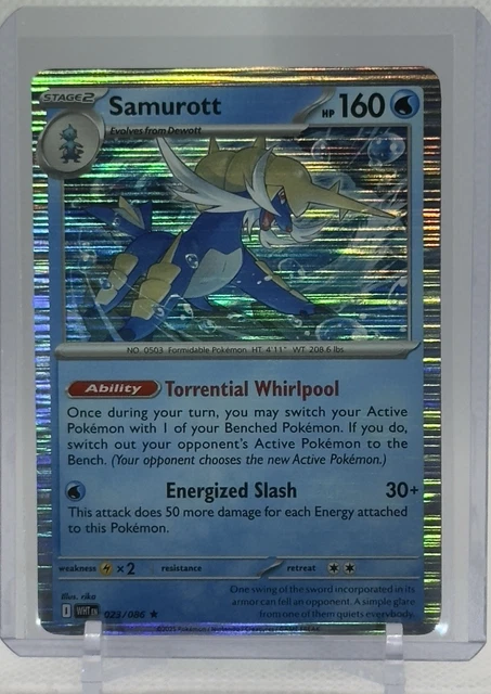 SAMUROTT 2025 POKÉMON TCG #023/086 SV White Flare Rare Horizontal Holo ...