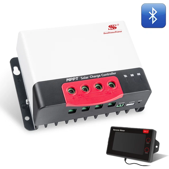 12V/24V MPPT LADEREGLER 30A 40A 50A Controller, LCD/BlueTooth BT-2 ...