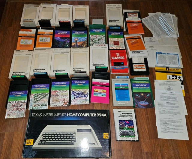 TEXAS INSTRUMENTS TI 99/4a Computer BUNDLE w Huge Accessory / Software ...