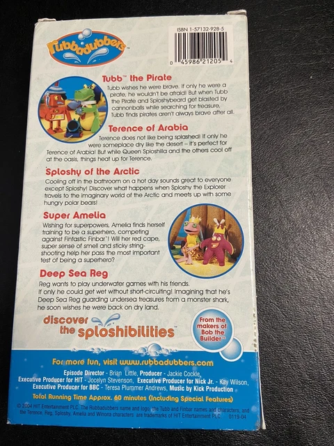 RUBBADUBBERS: TUBBS PIRATE Treasure (VHS, 2004) Nick Jr. Nickelodeon ...