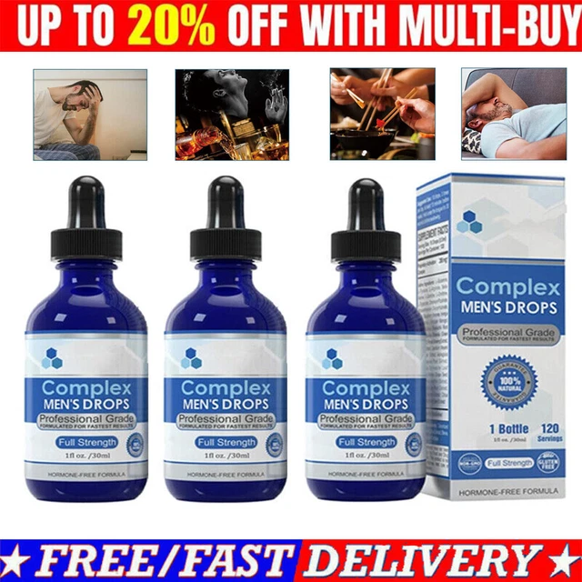 3X NEXUSBIO LABS Complex Men's Drops, Secret Drops for Strong Men, Men ...