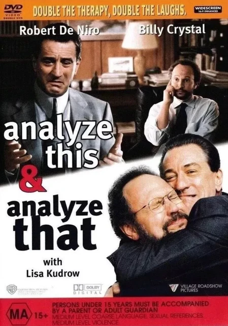 ANALYZE THIS / Analyze That DVD - Billy Crystal (Region 4, 1999) Free ...