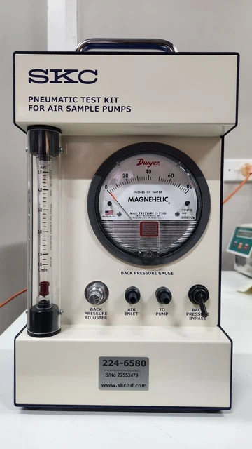 SKC PNEUMATIC TEST Kit for Air Sample Pumps Model 224-6580 $1,200.00 ...