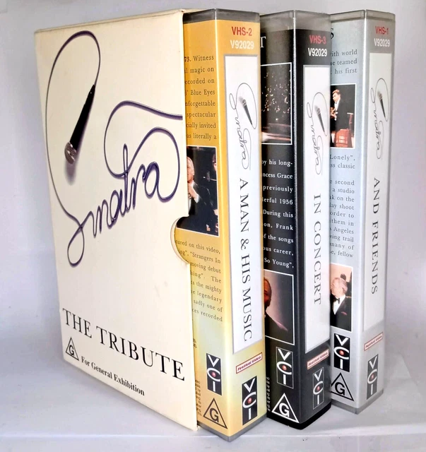FRANK SINATRA THE Tribute-Sinatra & Friends VHS Video Cassette Box Set ...