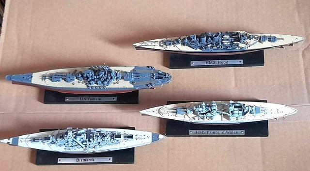 ATLAS EDITION KRIEGSSCHIFFE - IJN-Yamato, Bismarck, HMS Kapuze & HMS ...