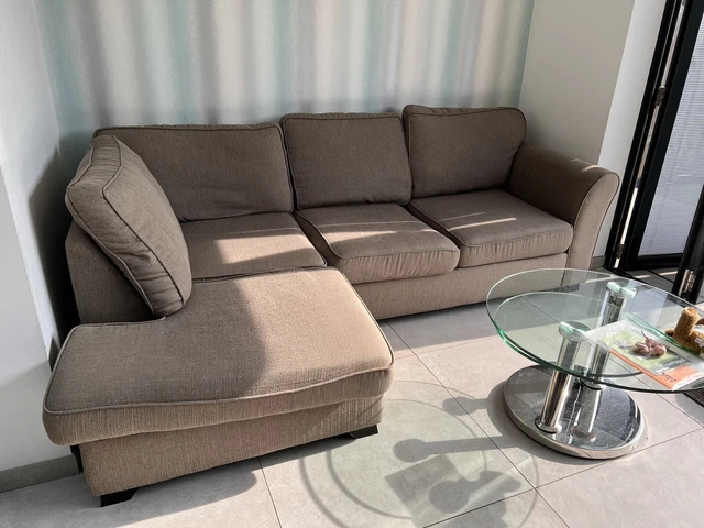 DFS L SHAPE 3 Seater Chaise Sofa Bed £50.00 - PicClick UK