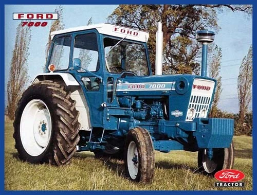 VINTAGE FORD 7000 Tractor Poster Brochure Leaflet Print RARE (A3)! £5. ...