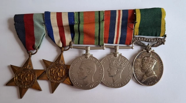 WW2 BRITISH GEORGE V1 Medal Group + Territorial Efficiency Medal. £61. ...