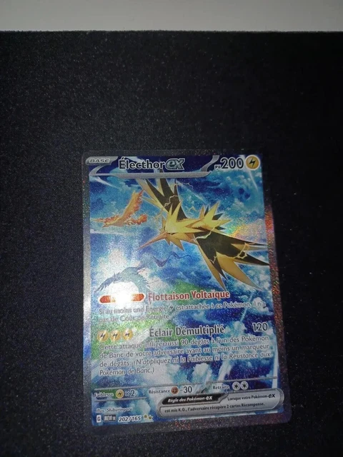 CARTE POKÉMON 151 ELECTHOR EX Full Art Alternative 202 /165 EV3.5 NM FR EUR 23,00 - PicClick FR