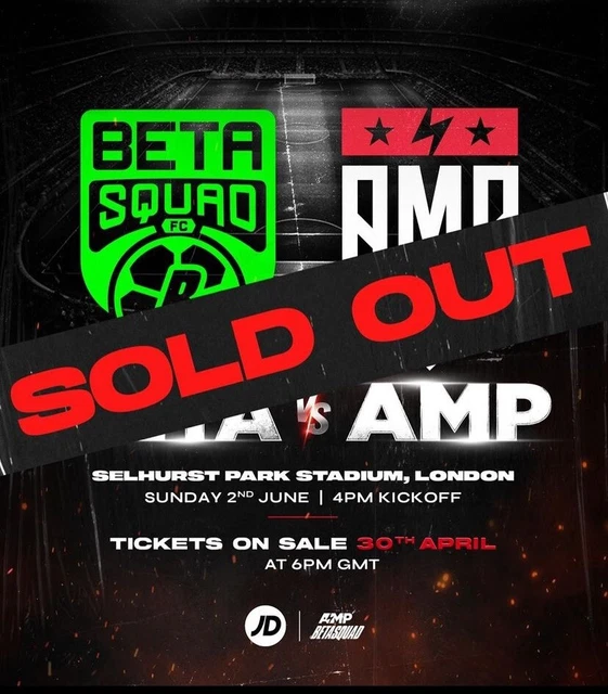 BETA SQUAD FC Ticket (HRU-M) Row 6 Seat 37 Please Read Description £25. ...