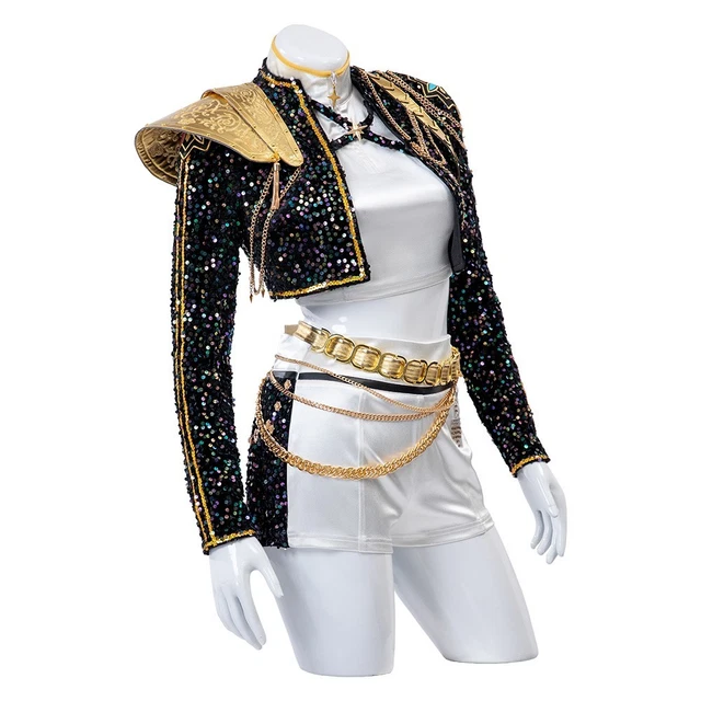 K-POP DEMON HUNTERS Rumi Full Set Uniform Costume Cosplay Halloween ...