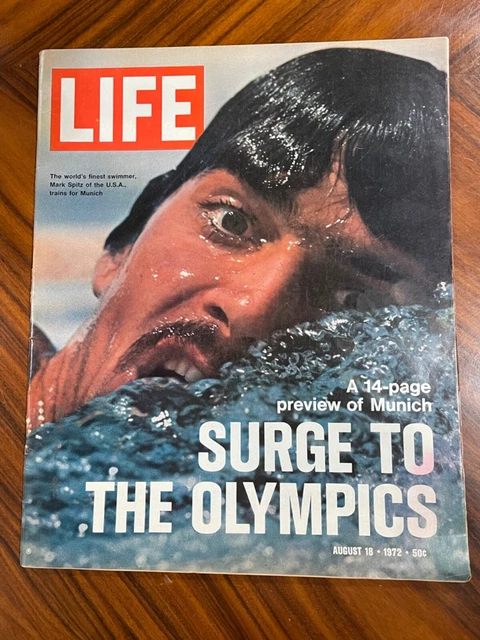 LIFE MAGAZINE AUGUST 18 1972 Surge To The Munich Olympics Mark Spitz ...