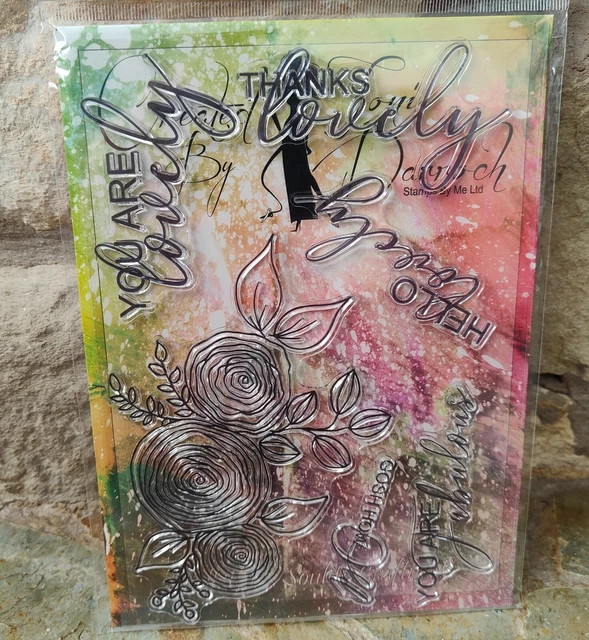 STAMPS BY ME Stamp Set - You're Lovely - flowers & sentiments £6.99 ...