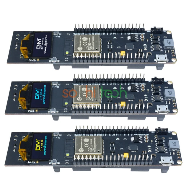 Cp2102 Wifi Bluetooth 096 Inch Oled Esp32 18650 Battery Development Board Kit 1565 Picclick Ca 