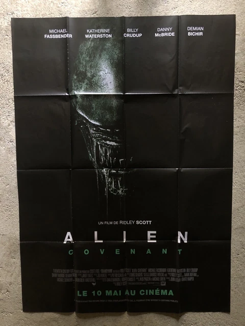 AFFICHE DE CINÉMA ALIEN COVENANT (2017) grand format 160x120cm poster ...