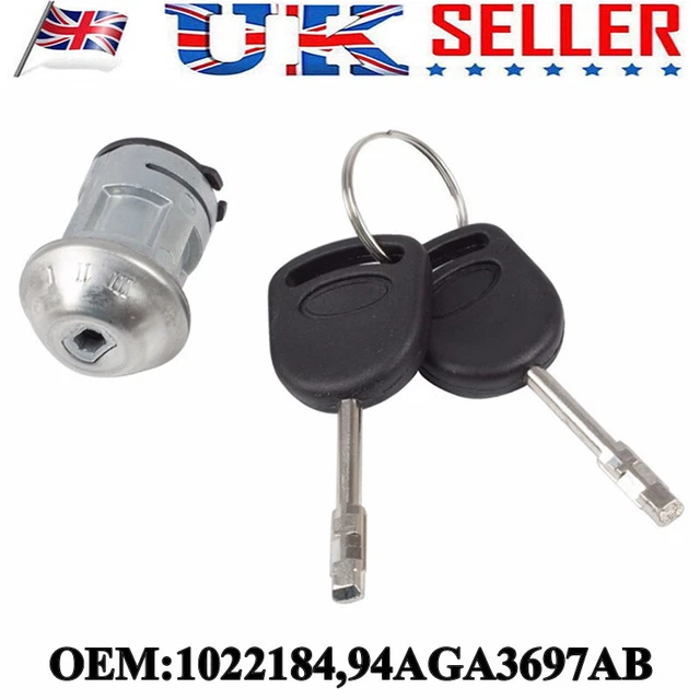 IGNITION BARREL LOCK Switch Cylinder Steering Repair Kit 2 Keys For ...