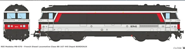 REE MODELES MB-070S - SNCF Diesel Locomotive HO Dcc Sound & Smoke £500. ...