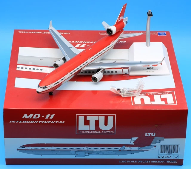 JC WINGS 1:200 LTU MCDONNELL Douglas MD-11 Diecast Aircraft Jet Model D ...